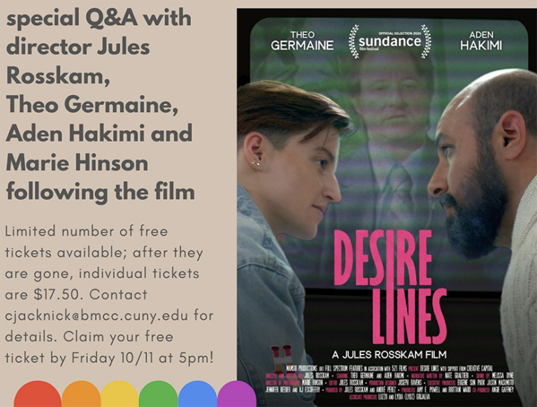 Pride Month Film Screening: Desire Lines – BMCC