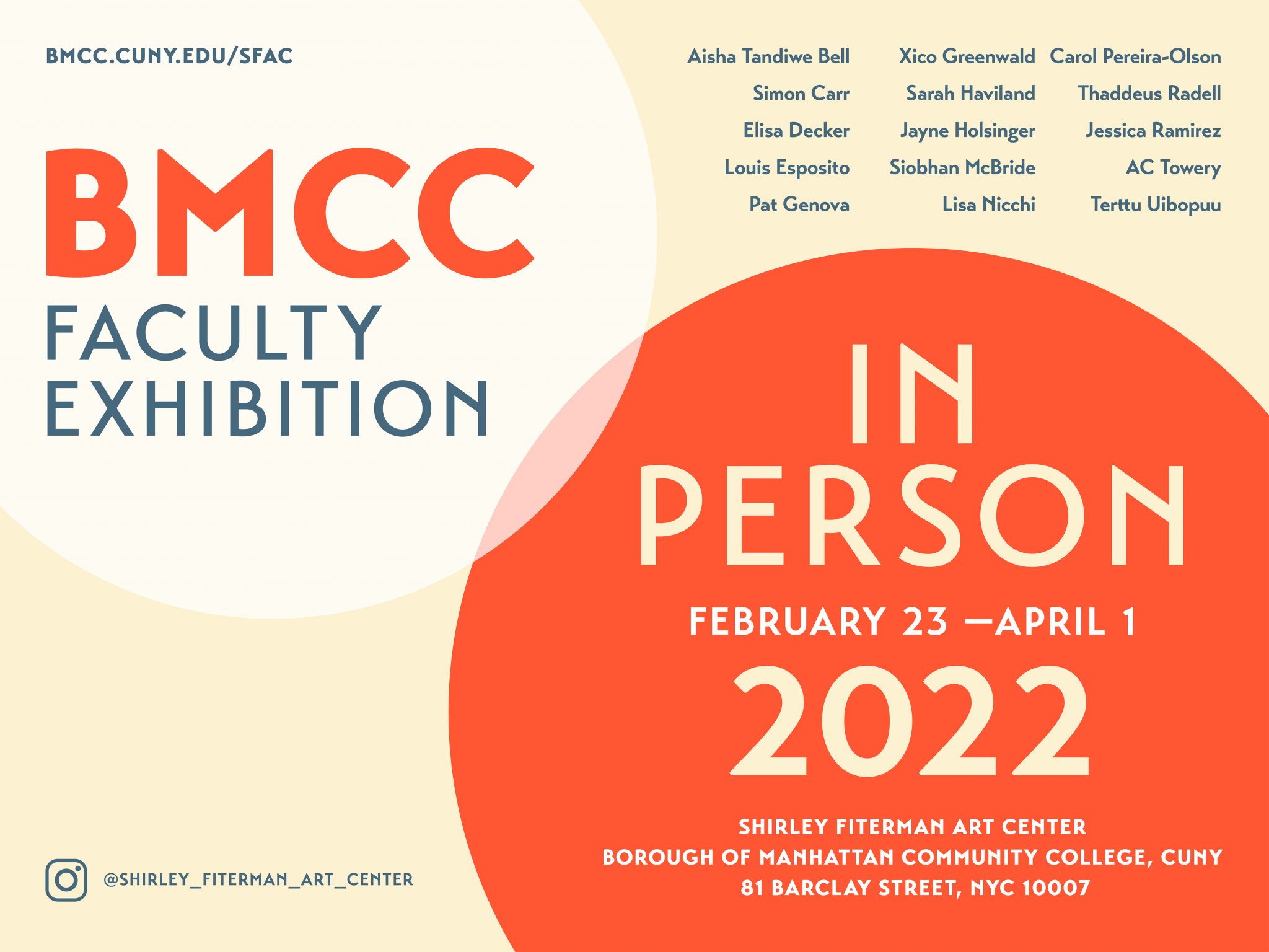 In Person: BMCC Art Faculty Show – SFAC